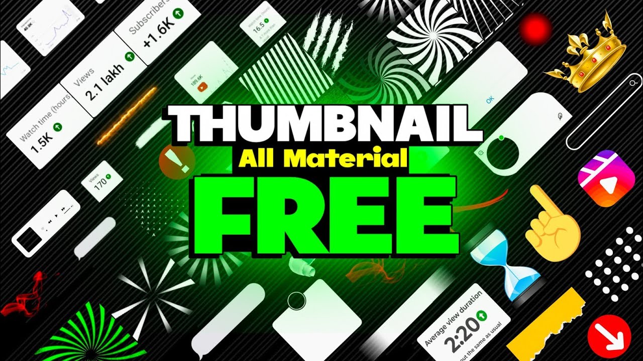 🔥300+THUMBNAILS Design Material ( Direct Download Link me - YouTube