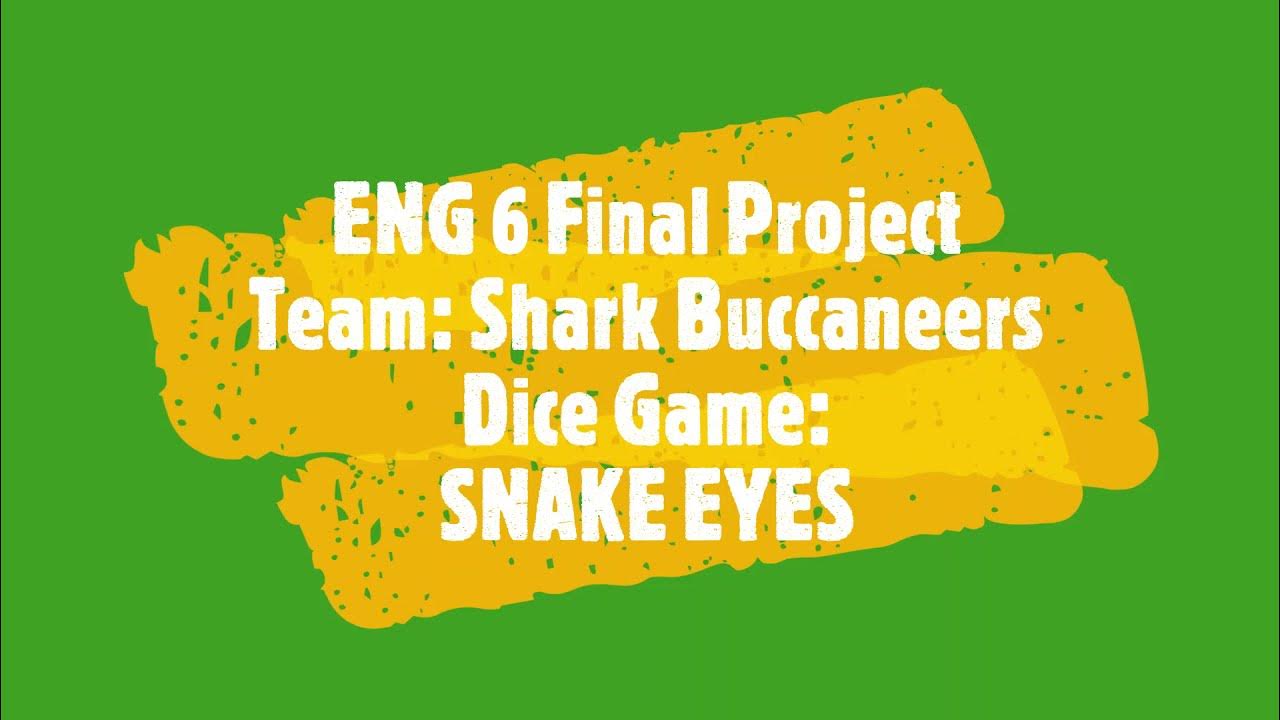 MATLAB Dice Game: SNAKE EYES - YouTube