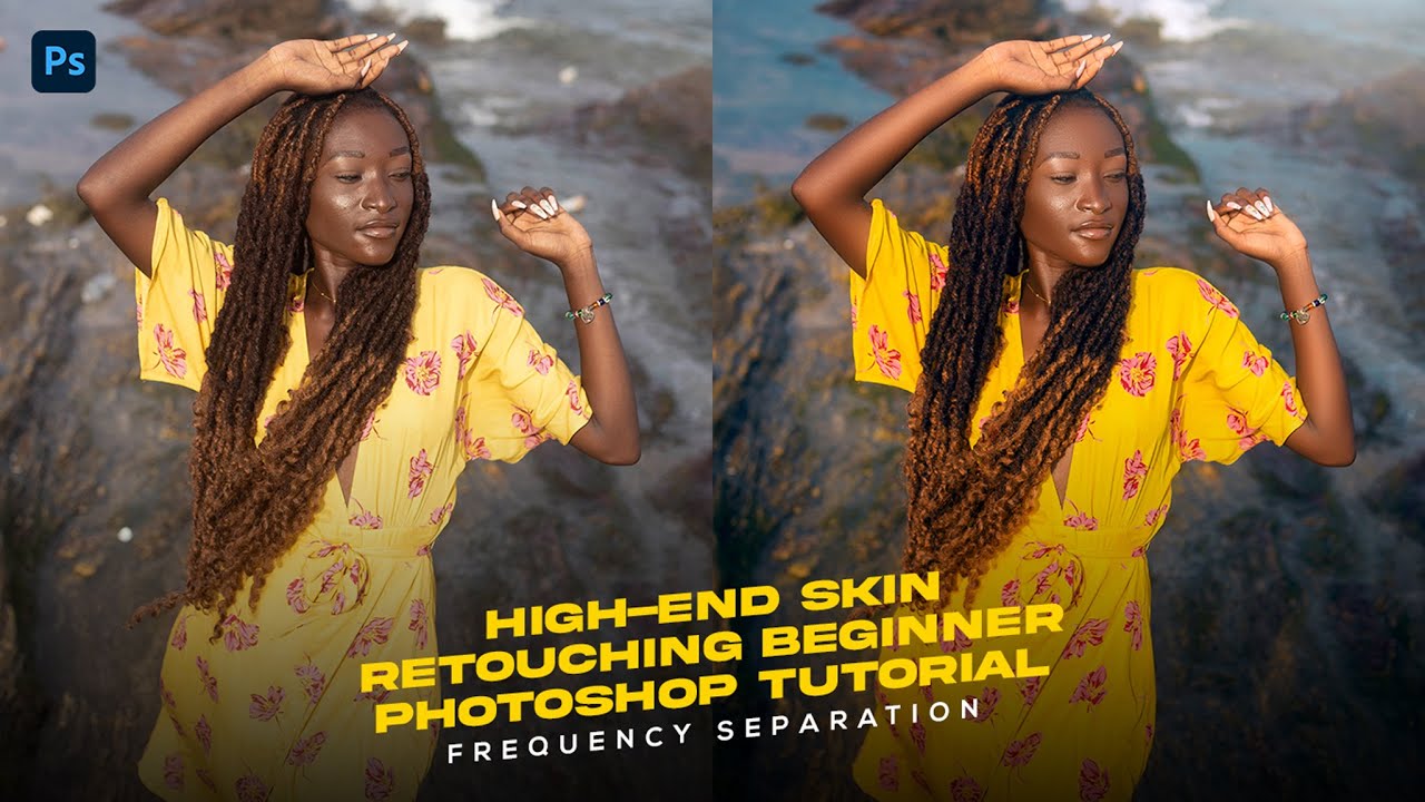 High End Skin Retouching Beginner Photoshop Tutorial | Frequency ...