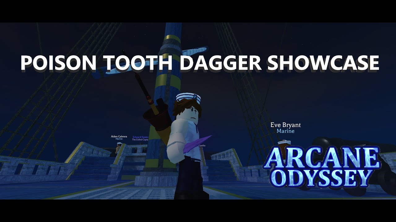 Arcane Odyssey Poison Tooth Dagger SHOWCASE - YouTube