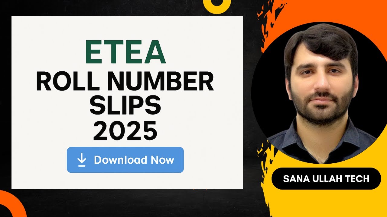 ETEA Roll Number Slips 2025 | Download ETEA Roll Number Slip Online ...