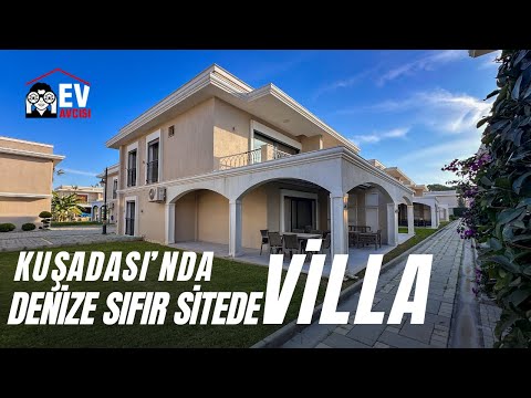 Kuşadası'nda Denize Sıfır Sitede Deniz Manzaralı Villa I Kuşadası Satılık Villa 1221