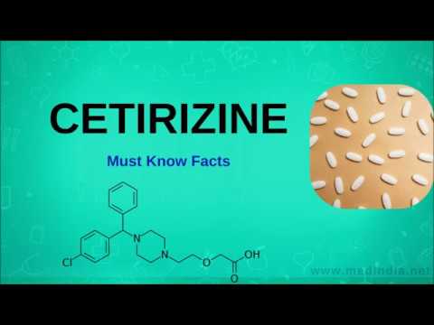 Cetirizine: Drug Used to Treat Cold and Several Allergic Symptoms - YouTube