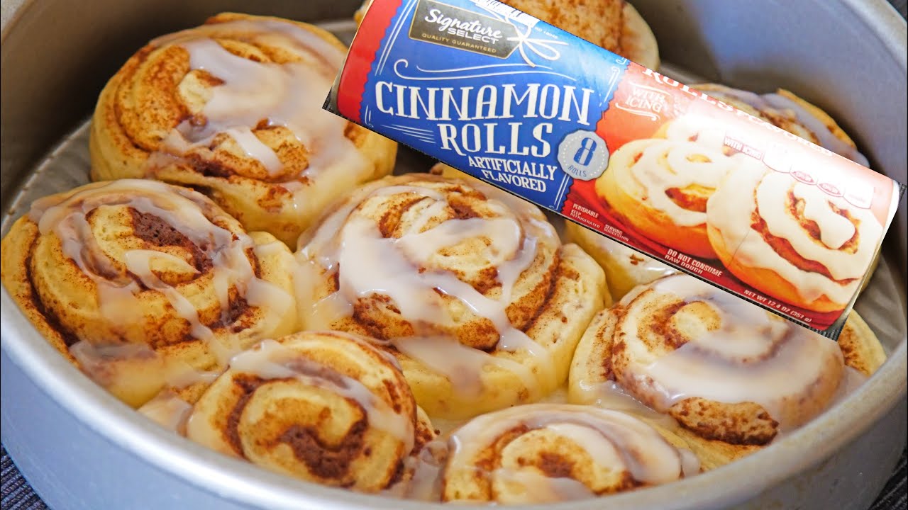 Signature SELECT (Vons) Cinnamon Rolls with Icing - YouTube