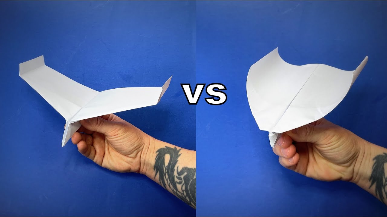 Eagle vs New Eagle Paper Planes | How to Make a Paper Airplane Tutorial ...