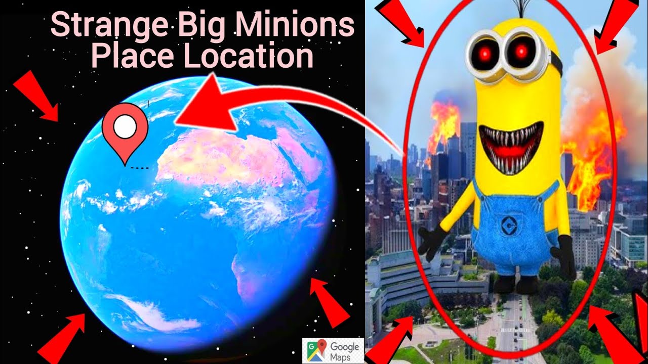 I Found Strange Big Minions 🫠On Google Earth Google maps #googlemaps # ...