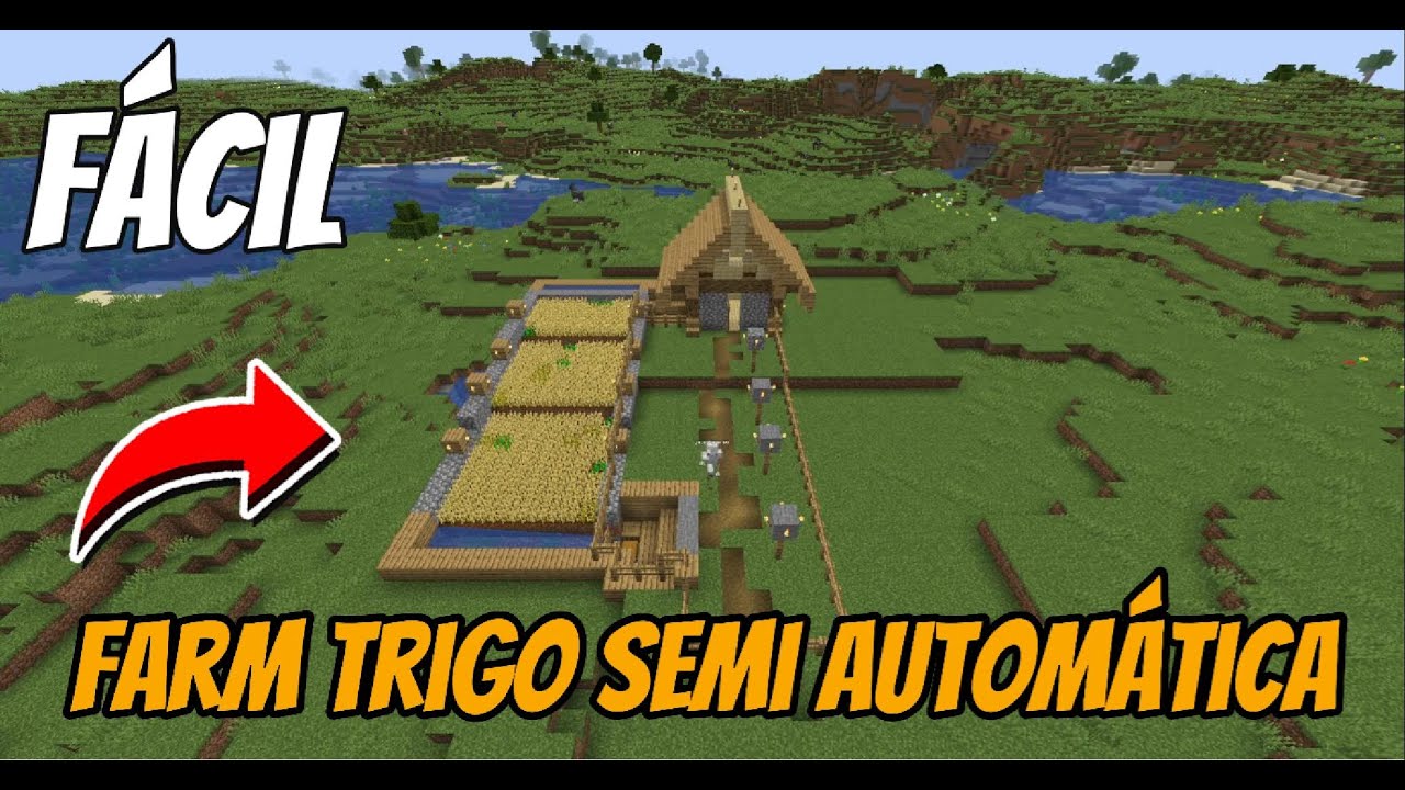 Comi fazer Farm de TRIGO no minecraft #6 - YouTube