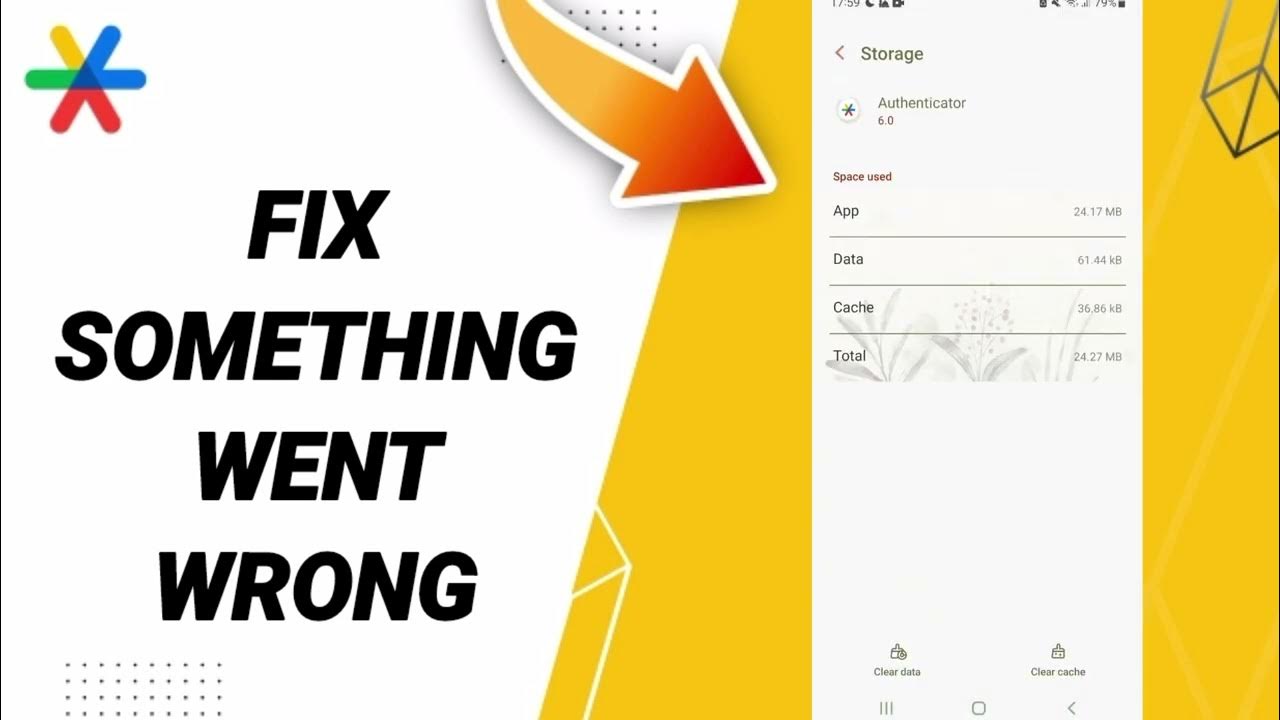 How To Fix Something Went Wrong On Google Authenticator App 2024 - YouTube
