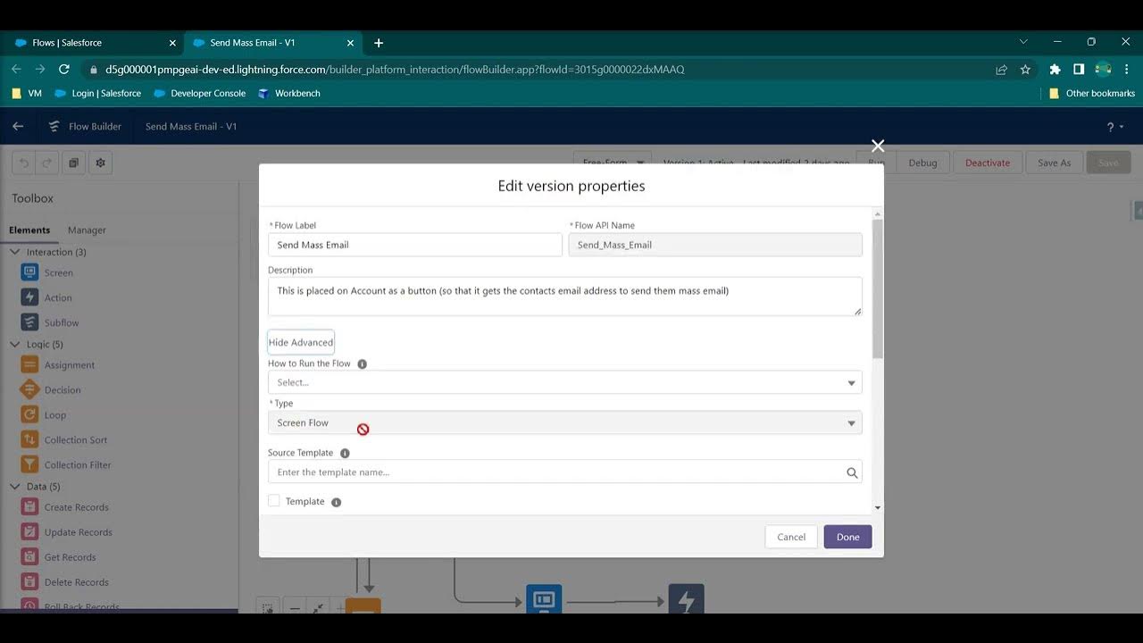 Manually Update The Api Version Of A Lightning Flow Insalesforce Youtube