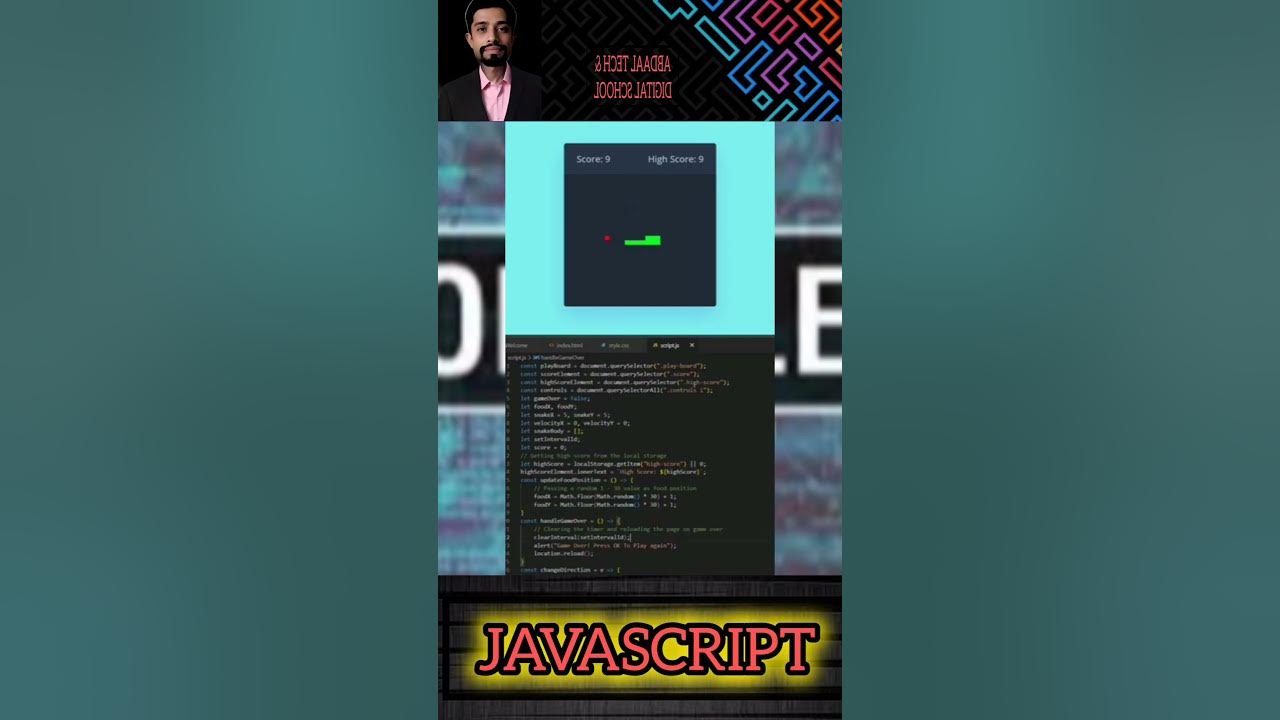 snake game development by using Html css and JavaScript #coding #webdevelopment - YouTube