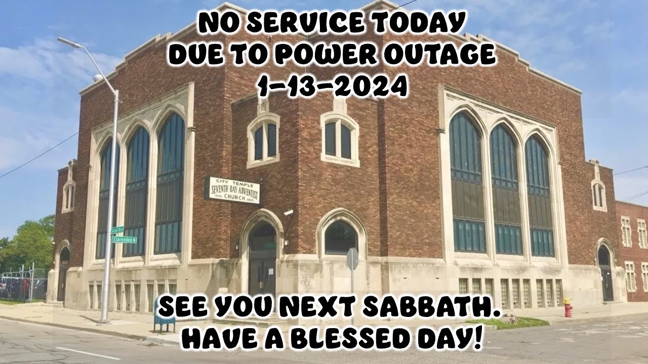 No service today due to power outage 1-13-2024 - YouTube