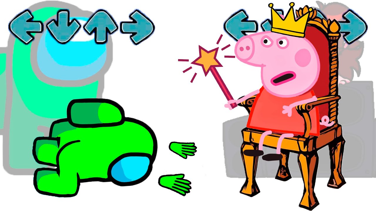Mini Crewmate vs Peppa Pig Characters #4 | Among Us Animation - YouTube