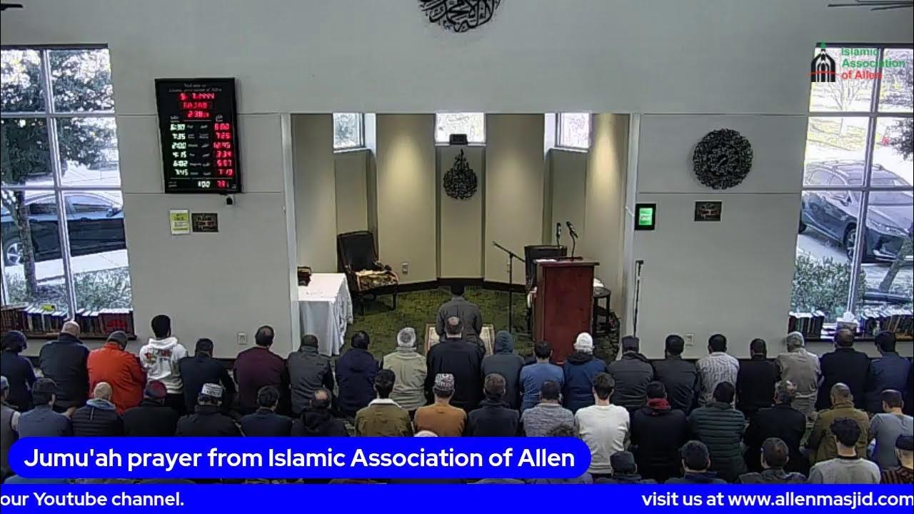 Jumu'ah prayer from Islamic Association of Allen - YouTube
