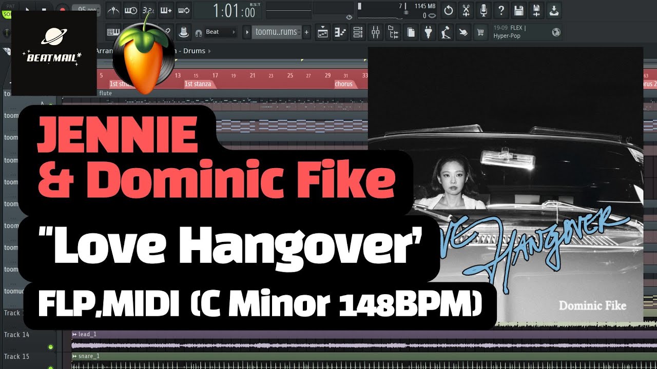 JENNIE & Dominic Fike - Love Hangover [FLP] | FL STUDIO - YouTube