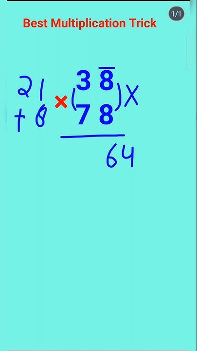 Best Multiplication Short Tricks For Fast Calculation - YouTube