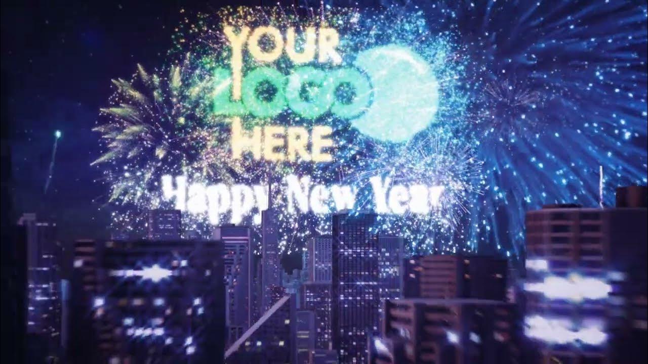 Fireworks Animation Happy New Year 2023: How To Make a Big City Firework Celebration with Logo ...