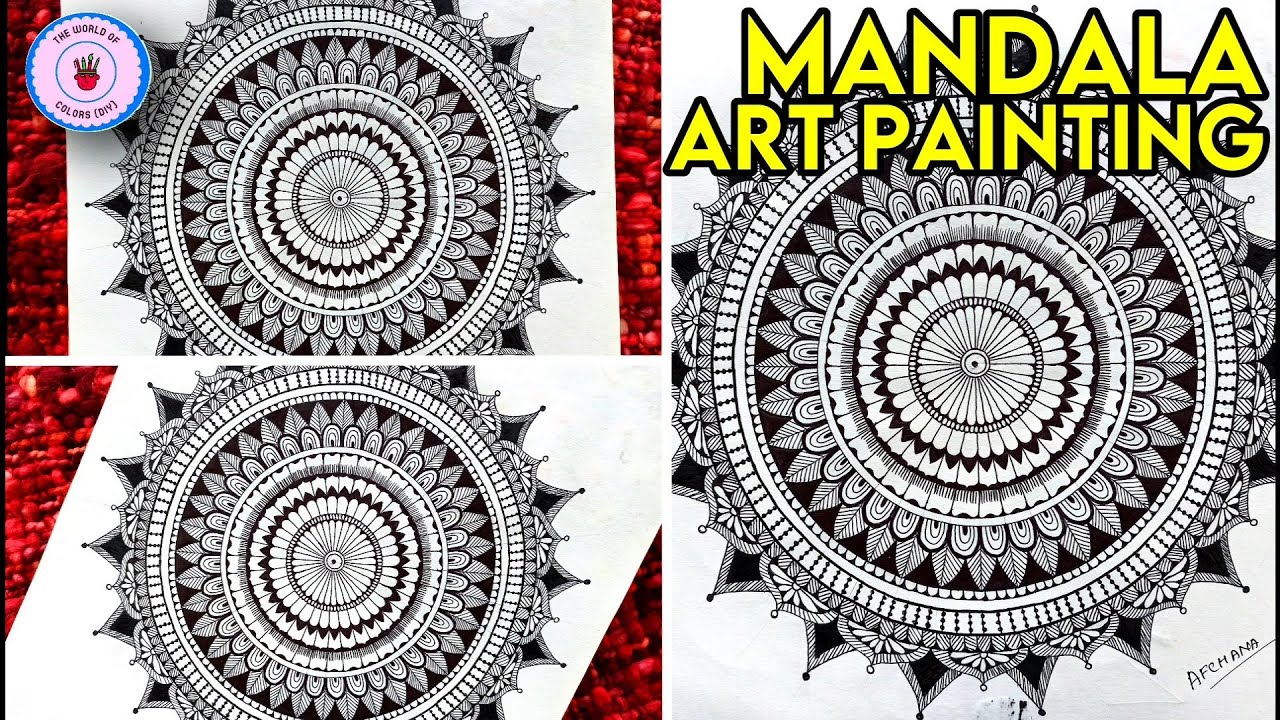 [TUTORIAL] Basics to Easily Draw a 3D MANDALA ART (Zentangle Art) #3 ...