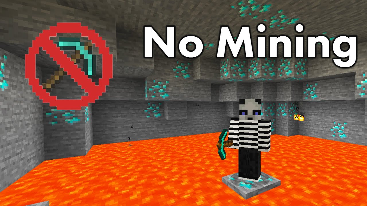 Beating Minecraft Without Mining - YouTube