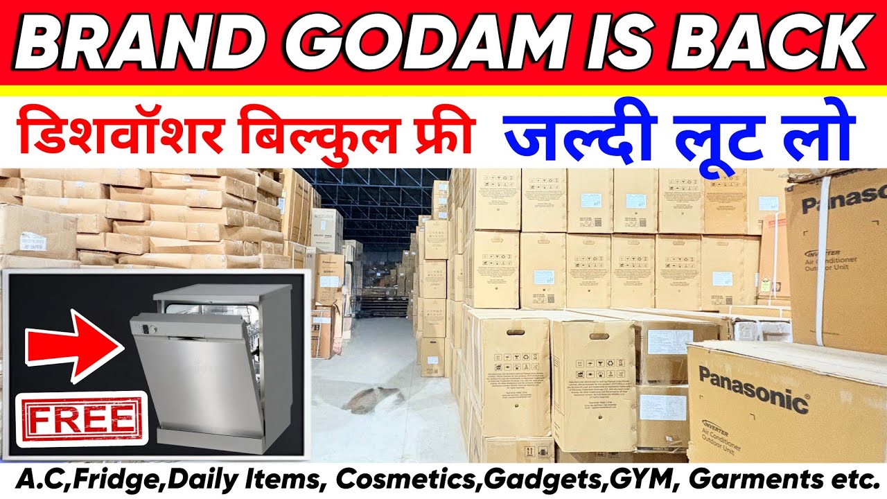 Brand Godam New Video🔥 || FMCG, Grocery, Electronics 90% Discount ...