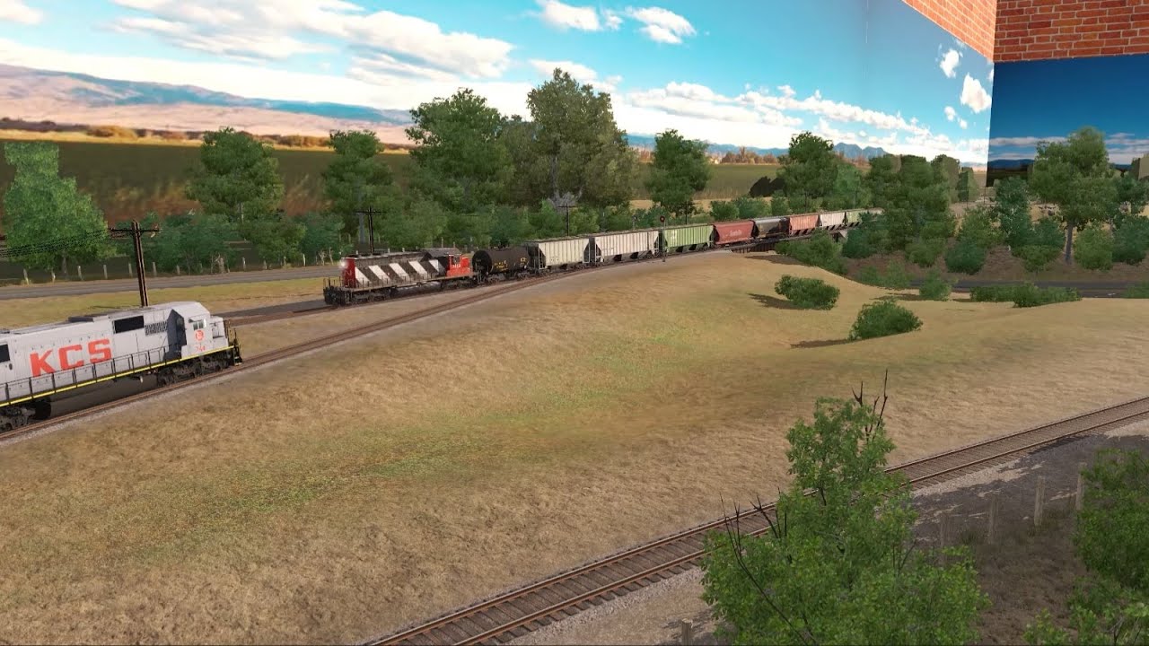 Trainz 2019, ACTION PACKED NTB Operations, KCS and ATSF Interchanges ...