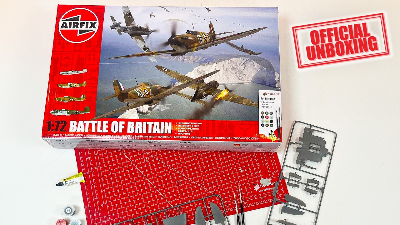Airfix- Official Unboxing | Battle of Britain - Gift Set (A50173A ...