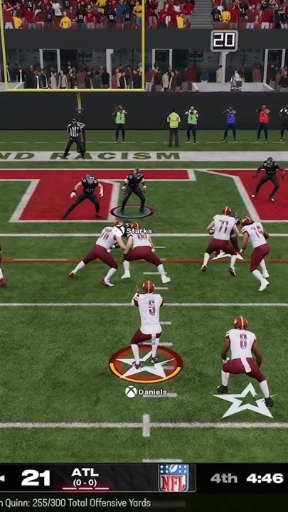 Brian Robinson Jr pushes his way into the endzone for a touchdown #commanders #madden #nfl # ...