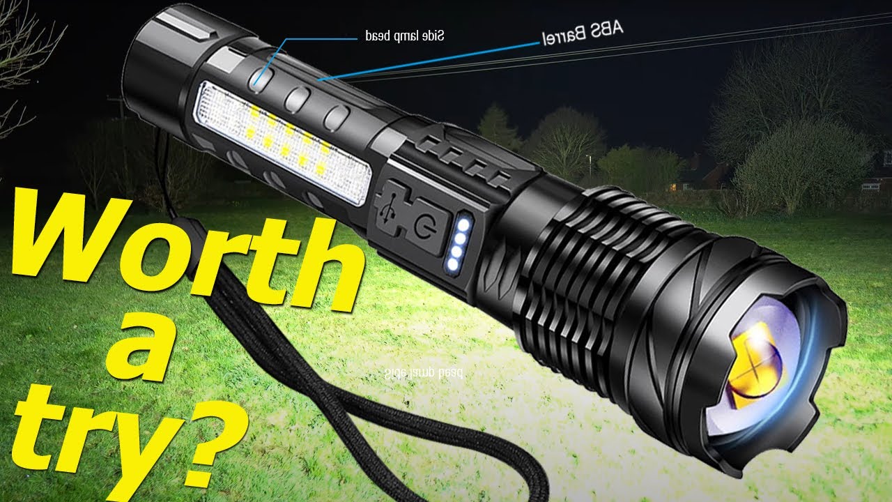 flashlight with a side light, clip,super bright！#flashlight # ...