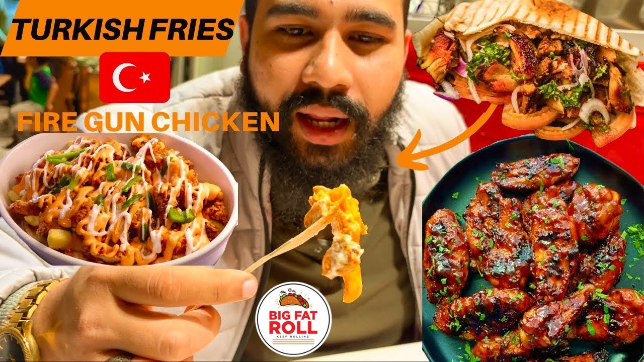 Most Popular Turkish Loaded Fries And Fire Gun Roll🤤 - YouTube