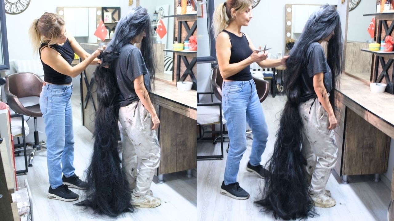 2 Meters Hair! Homeless Woman's INCREDIBLE Transformation - YouTube