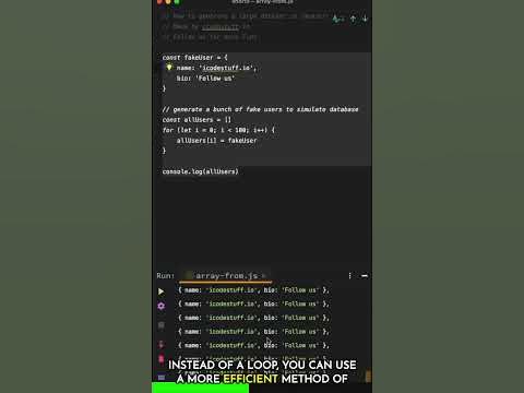 STOP USING JAVASCRIPT LOOPS FOR YOUR ARRAYS! #coding #shorts - YouTube