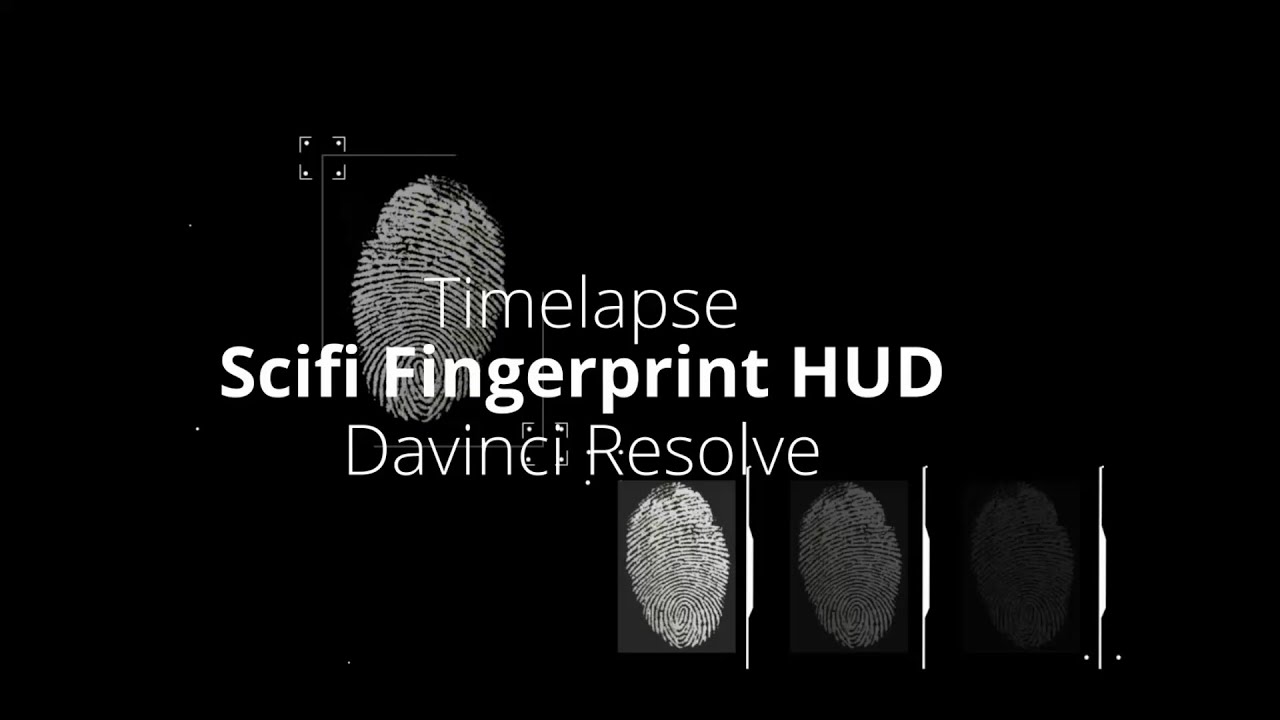 Sci-fi Fingerprint HUD in Davinci Resolve (Timelapse) - YouTube