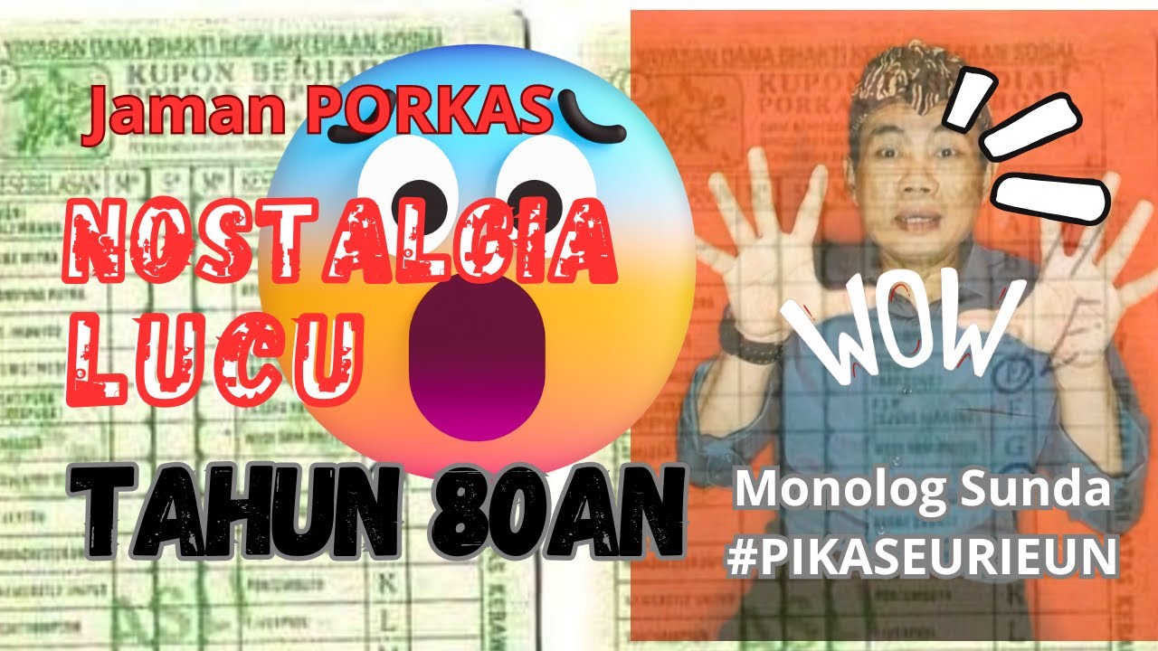 Lucu abis bikin ngakak, ed4n jaman PORKAS nostalgia tahun 80an # ...