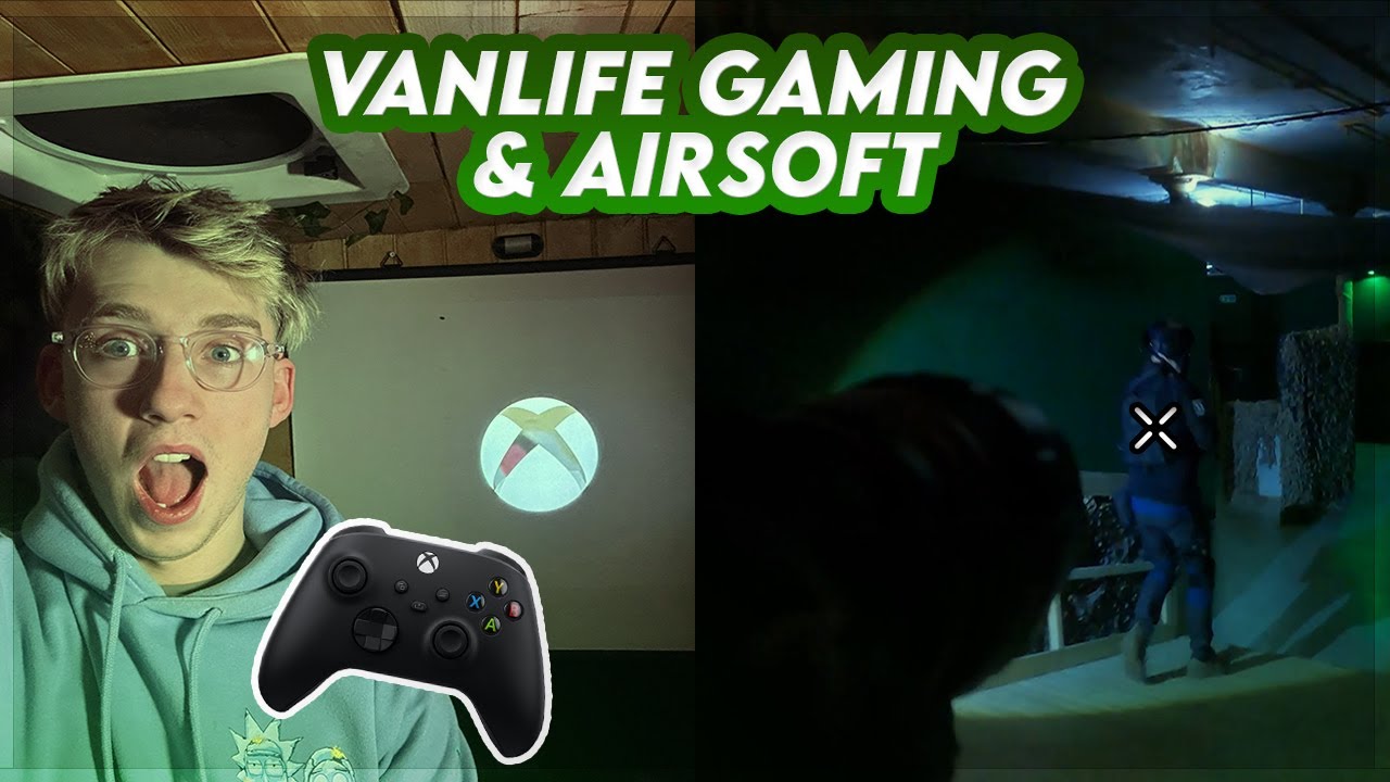 Vanlife Gaming + Airsoft Vlog - YouTube