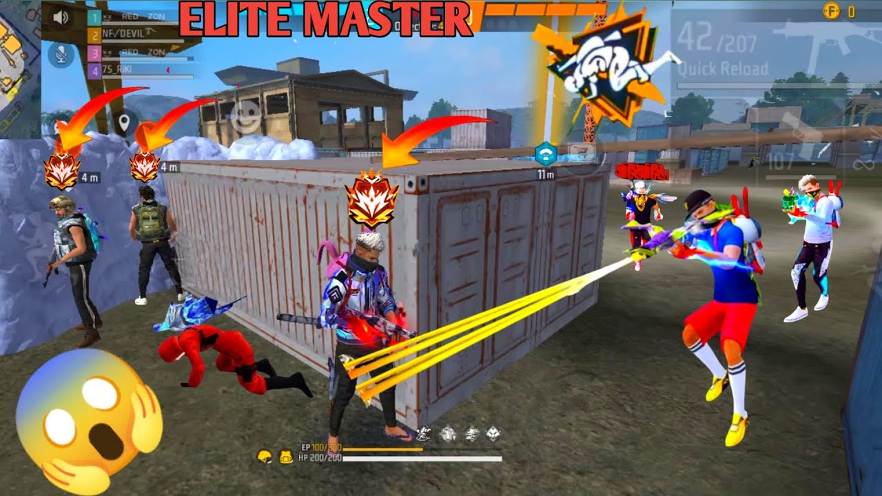 free fire Master season 25 Elite master CS rank push 99 star free fire ...