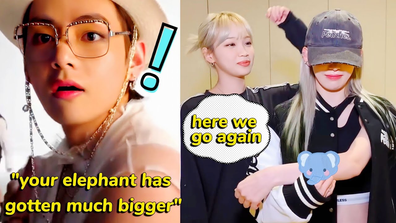 SAKURA elephant VS BTS V and JUNGKOOK elephant - YouTube