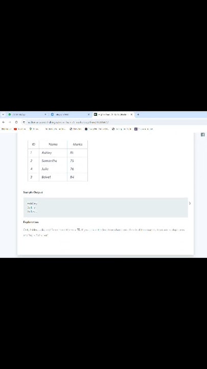 Hacker rank series...Higher Than 75 Marks#hackerrank #sql #mysql - YouTube