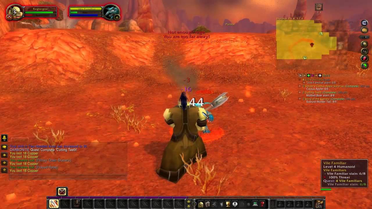 Level Guide Durotar lvl 1-10 Orc Warrior - YouTube