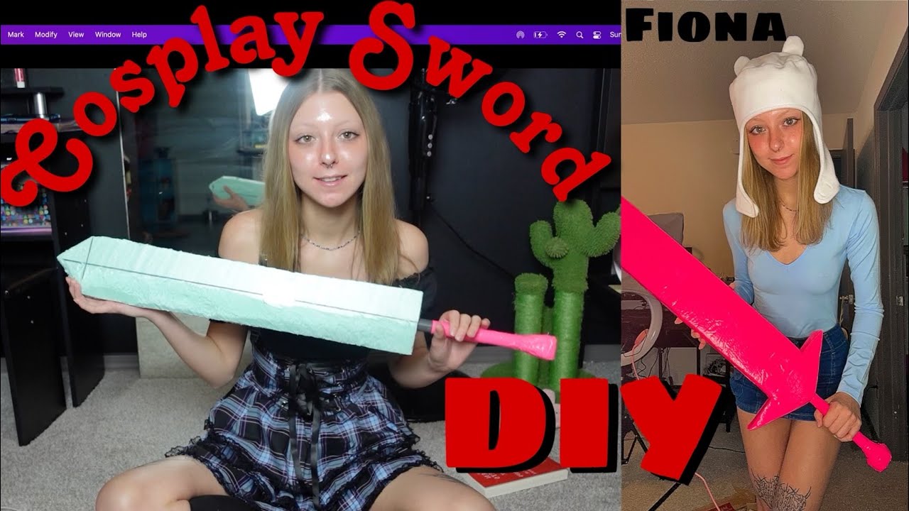 DIY Foam & Duct-Tape Sword | Fiona Cosplay - YouTube