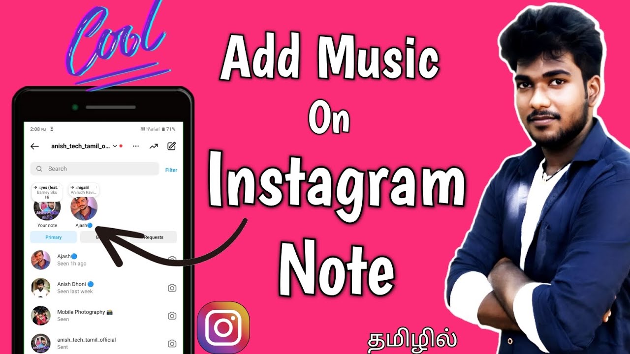 how to add song on Instagram Note | how to put music on Instagram note ...