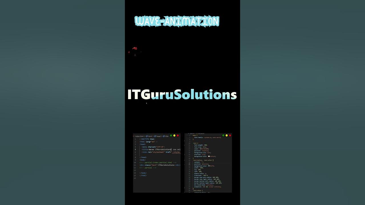 🌊 Stunning Wave Animation with HTML, CSS & JavaScript | Smooth Motion Effects | ITGuruSolutions ...