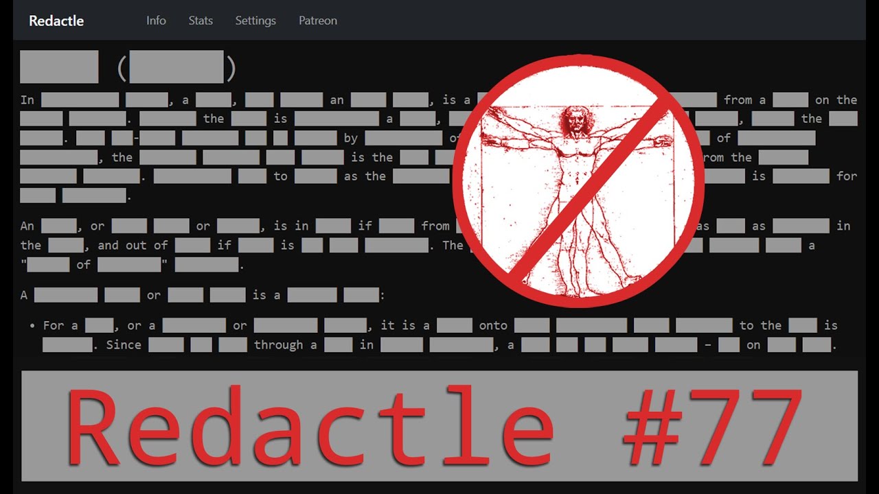 Redactle No. 77 - YouTube