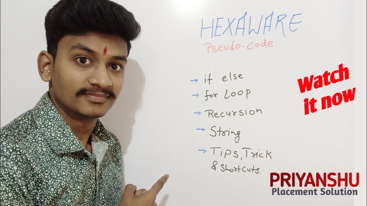 Hexaware Latest pseudocode Question | Hexaware pseudocode questions ...