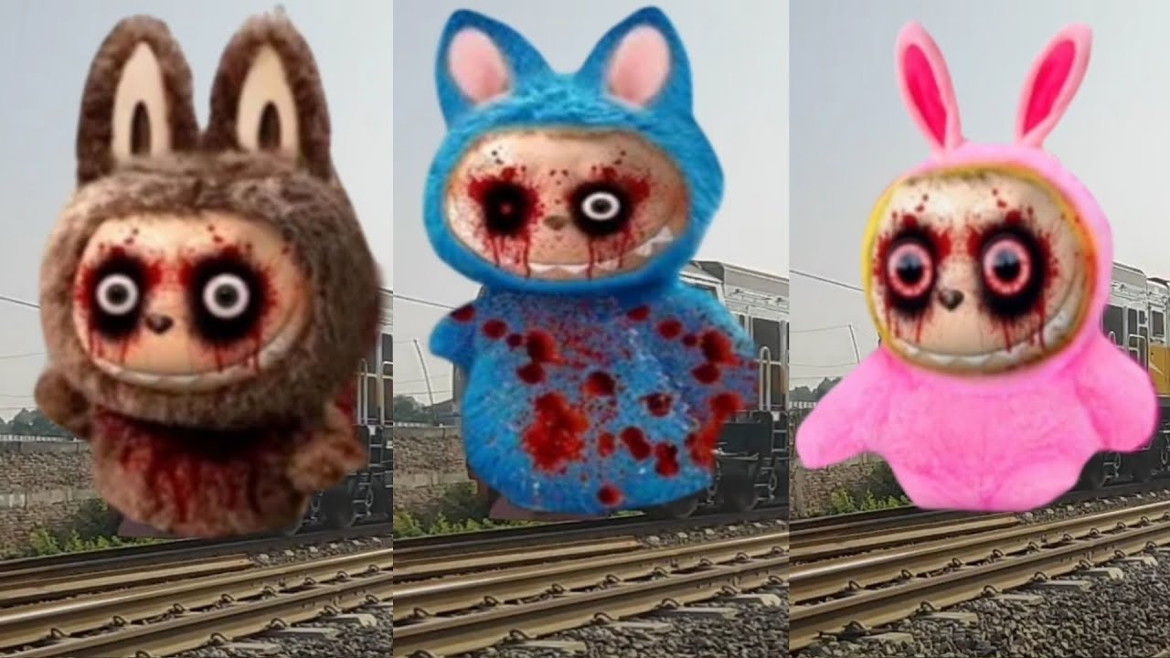 Melihat Kereta Api Panjang Jadi 3 Labubu Exe Raksasa !!! - YouTube