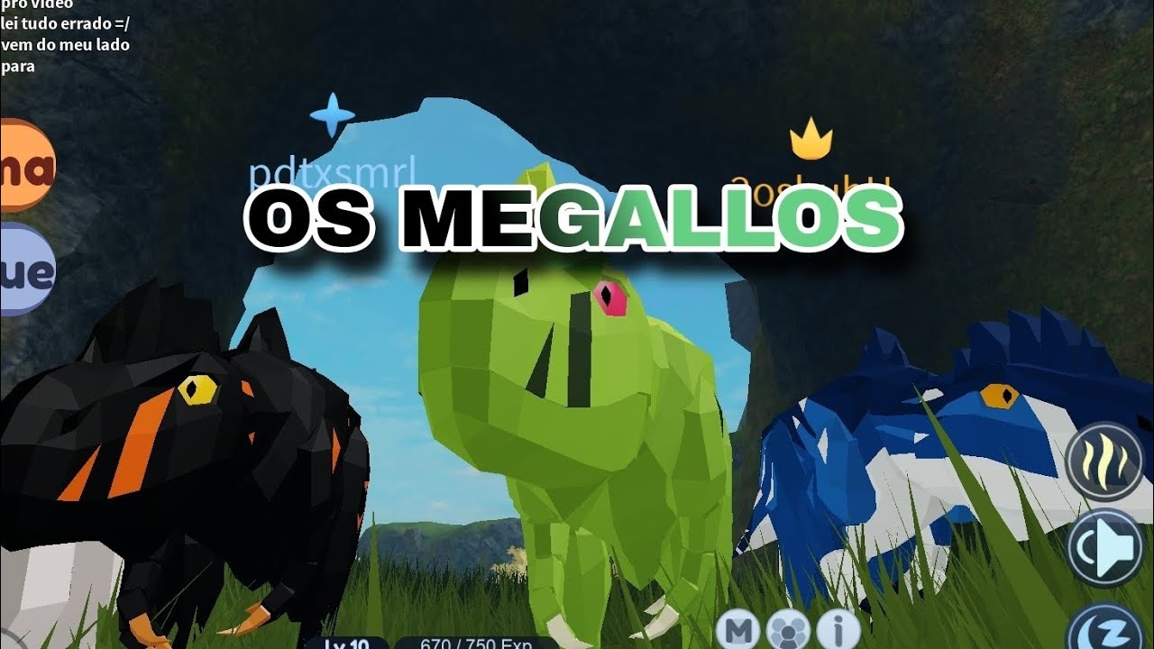 o grande grupo de megallossauros (Megallos X Bary) (Roblox) (Pre ...