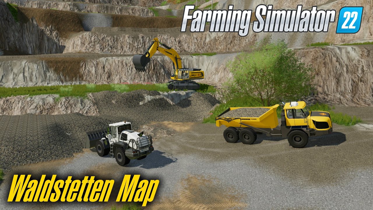 Farming Simulator 22 🚧 Waldstetten Map 🚧 Produce And Sell Gravel ...