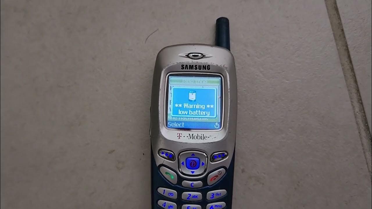 Samsung SGH-C225 (T-Mobile) - Battery low - YouTube
