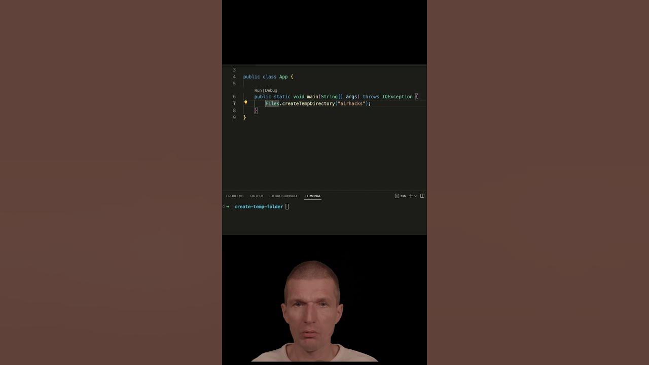 How to Create a Temporary Folder / Directory #java #shorts - YouTube