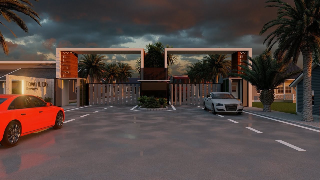 Township Entrance Gate | Colony Entrance Gate Design| Lumion Render # ...