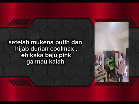 setelah mukena putih dan hijab durian coolmax , eh kaka baju pink ga mau kalah
