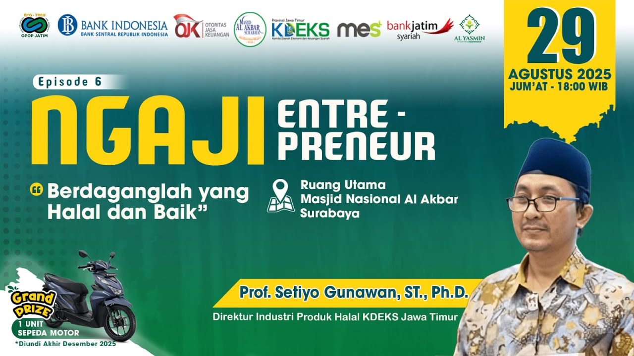 "Berdaganglah Yang Halal dan Baik" - Prof. Setiyo Gunawan, ST., Ph.D ...